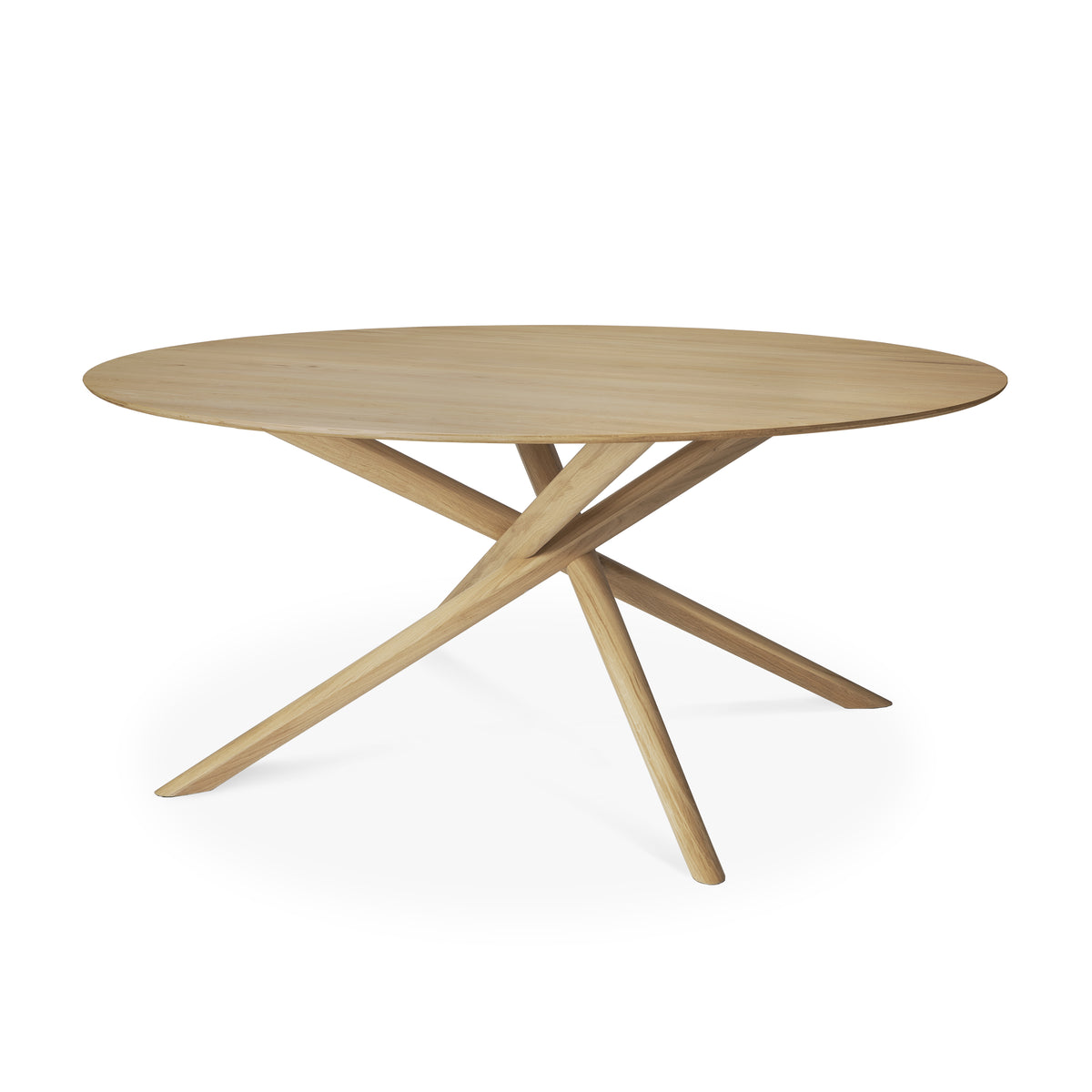 Ethnicraft Mikado Round Dining Table – M+Co Living